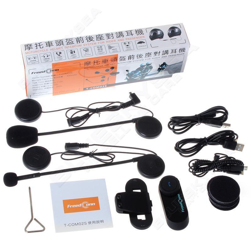 Tai nghe bluetooth T-com 02S intercom cho 2 người cùng xe - Joker ...